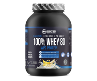 MAXXWIN 100 % Whey protein 80 banán 2200 g - Lékárna.cz