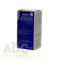 APIDRA 100 JEDNOTEK/ML SDR 1X10ML Injekční roztok - Lékárna.cz