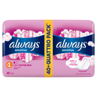 ALWAYS Ultra Sensitive Normal Plus vel.1 Hygienické vložky s křidélky ...