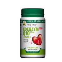 BIO PHARMA Koenzym Q10 forte 60 mg + vitamín E 30+30 tobolek - Lékárna.cz