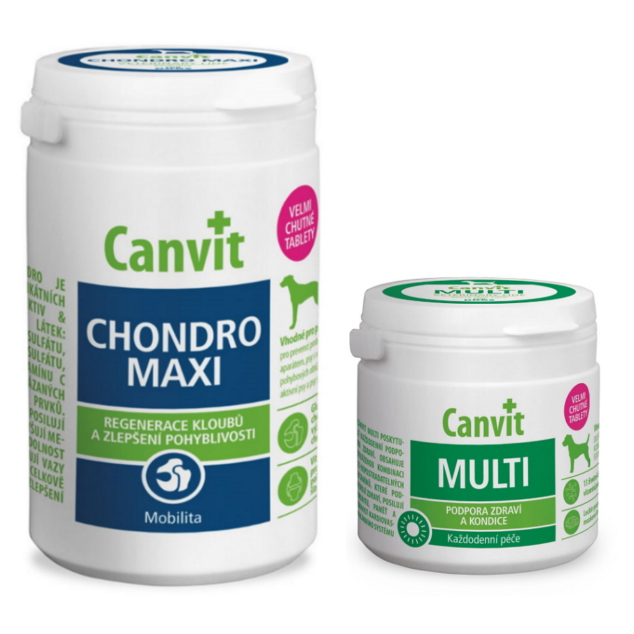 CANVIT Chondro Maxi 500 g + CANVIT Multi pro psy 100 g