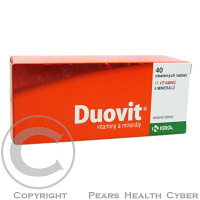 DUOVIT 40 Obalené tablety - Lékárna.cz