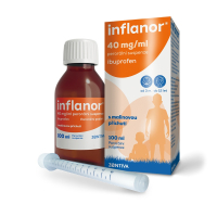 Příbalový leták - INFLANOR 40mg/ml perorální suspenze 100 ml - Lékárna.cz