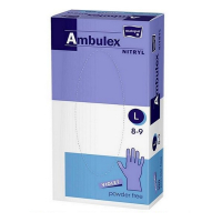 MATOPAT Ambulex nepudrované nitrilové rukavice violet L 100 kusů ...