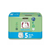MUUMI BABY Walkers 5 Maxi+ 10-15 kg kalhotkové eko pleny 22 ks - Lékárna.cz