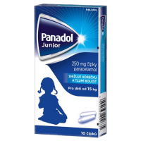 Příbalový leták - PANADOL Junior čípky 250 mg 10 kusů - Lékárna.cz