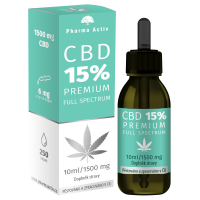 PHARMA ACTIV CBD 15% premium 1500 mg Full Spectrum 10 ml - Lékárna.cz