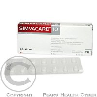 Příbalový leták - SIMVACARD 10 TBL OBD 28X10MG - Lékárna.cz