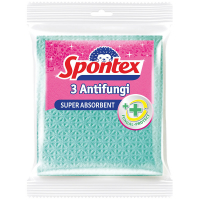 SPONTEX Antifungi Antibakteriální houbová utěrka 3 kusy - Lékárna.cz