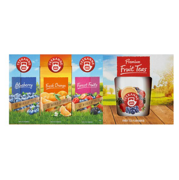 TEEKANNE Premium fruit teas + hrnek ovocné čaje 3 x 20 sáčků - Lékárna.cz