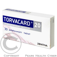 Příbalový leták - TORVACARD 20 30X20MG Potahované tablety - Lékárna.cz