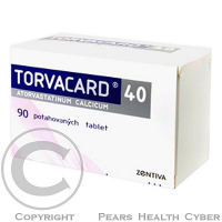 TORVACARD 40 90X40MG Potahované tablety - Lékárna.cz