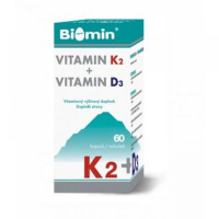 BIOMIN Vitamin K2 + D3 60 tablet - Lékárna.cz